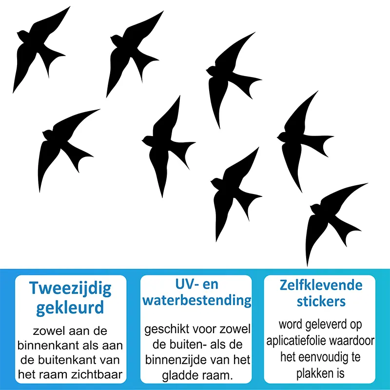 Stickers zwaluwen | vogelbescherming